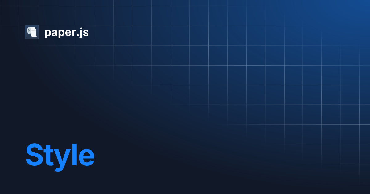 Style | paper.js